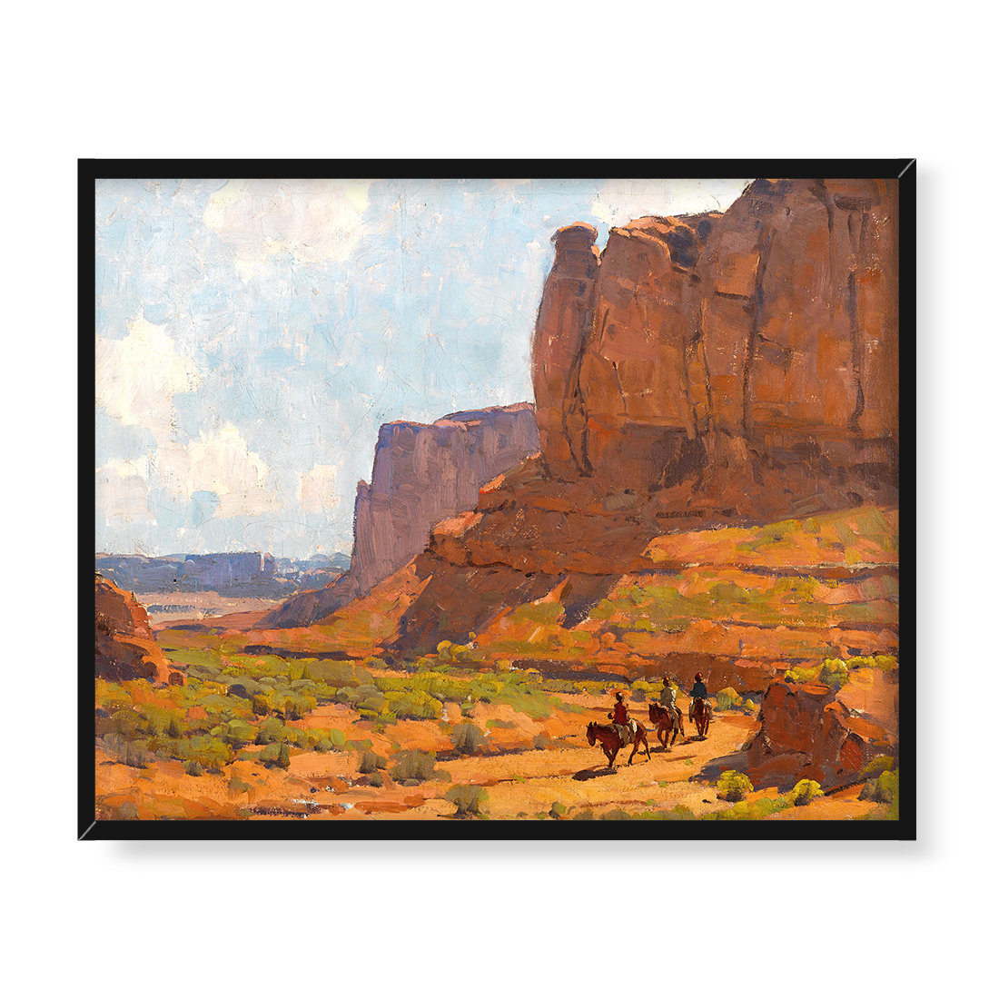 Edgar Payne Monument Valley koryto rzeki 50×40 W RAMIE - ANTYKWARIAT ...