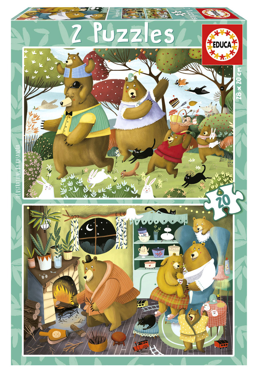 Educa, Puzzle, Leśne opowieści, 2 x 20 el. - Educa | Sklep EMPIK.COM