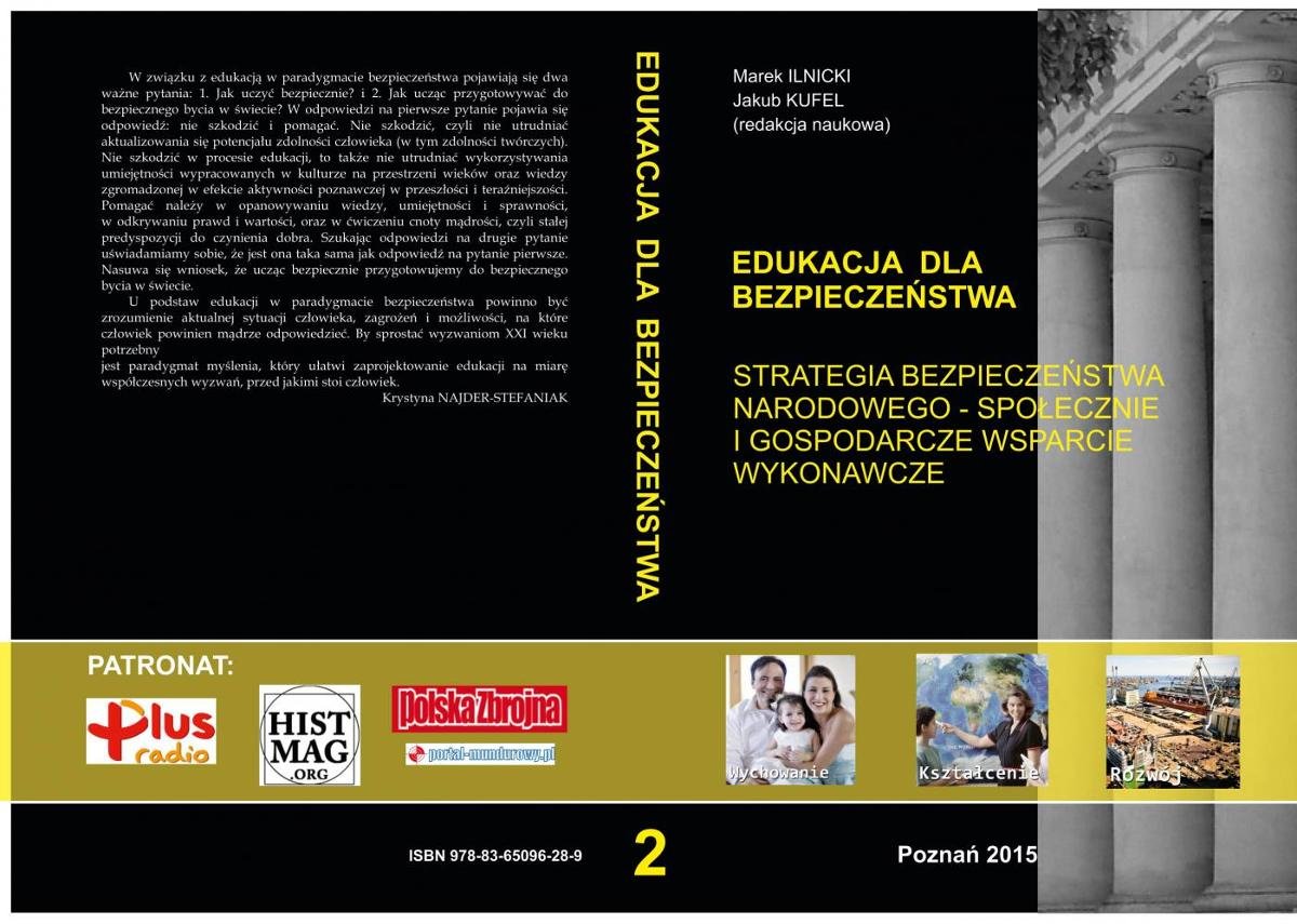 Edukacja dla bezpieczeństwa. Strategia bezpieczeństwa narodowego – społeczne i gospodarcze ...