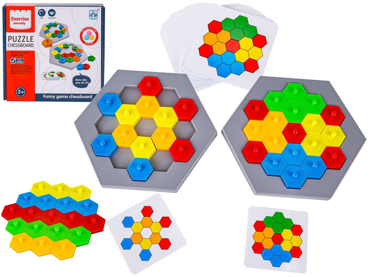 Edukacyjna Gra Logiczna Na Refleks Karty, Układanka "Puzzle Chessboard ...