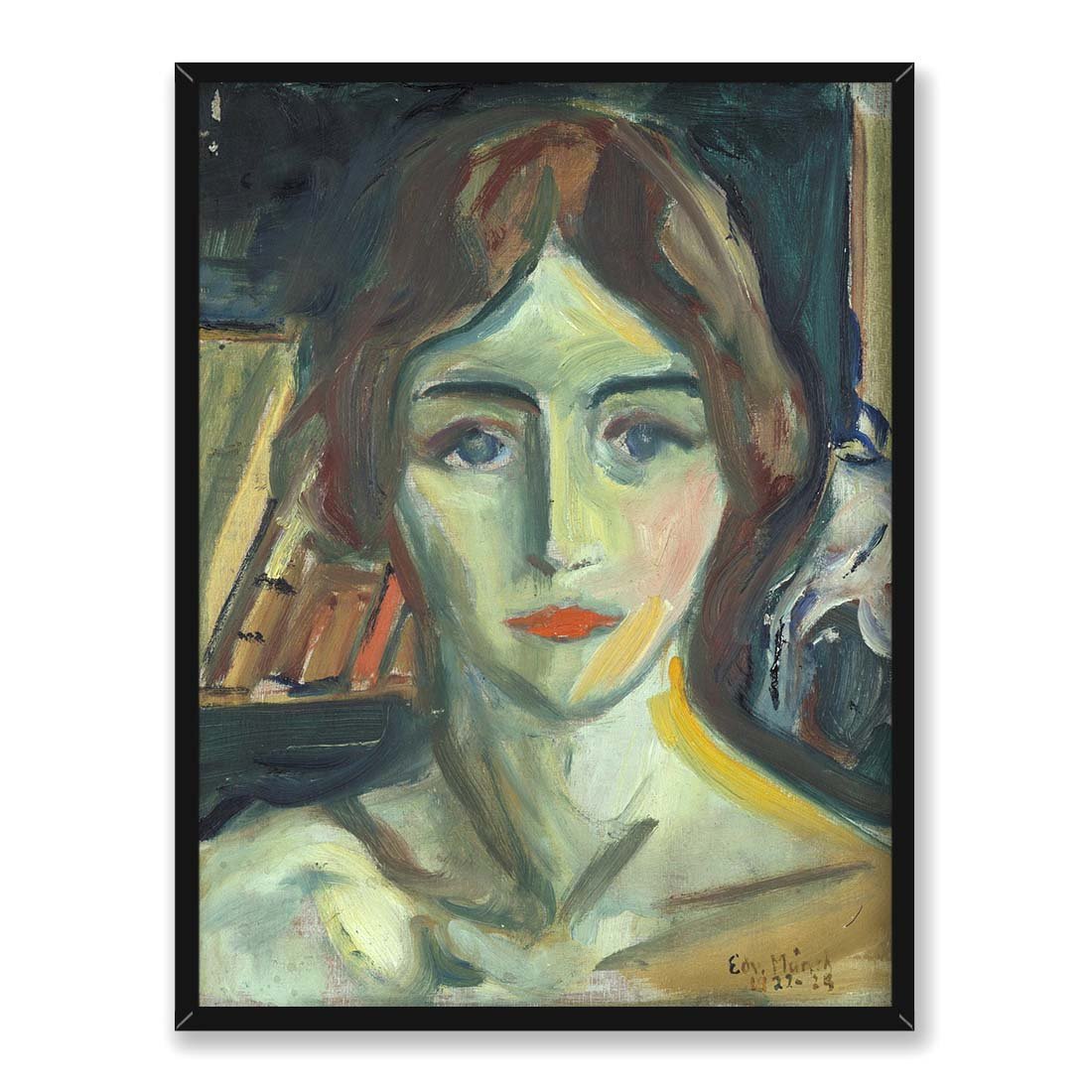 Edvard Munch Birgit Prestoe studium portretowe 30×40 - ANTYKWARIAT ...