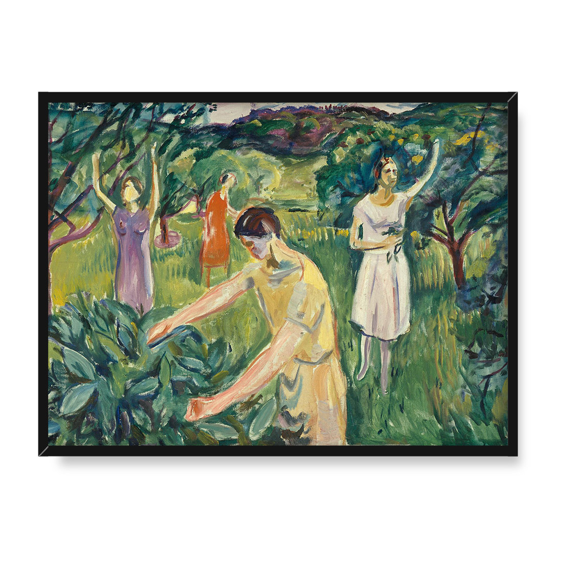Edvard Munch Cztery kobiety w ogrodzie 40×30 - ANTYKWARIAT "CZUŁA JEST ...