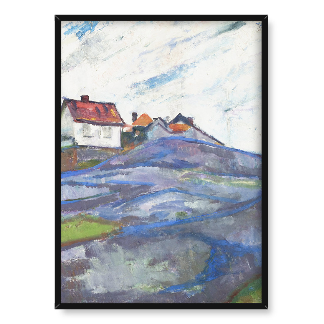 Edvard Munch Dom na szkierach 50×70 - ANTYKWARIAT "CZUŁA JEST NOC ...