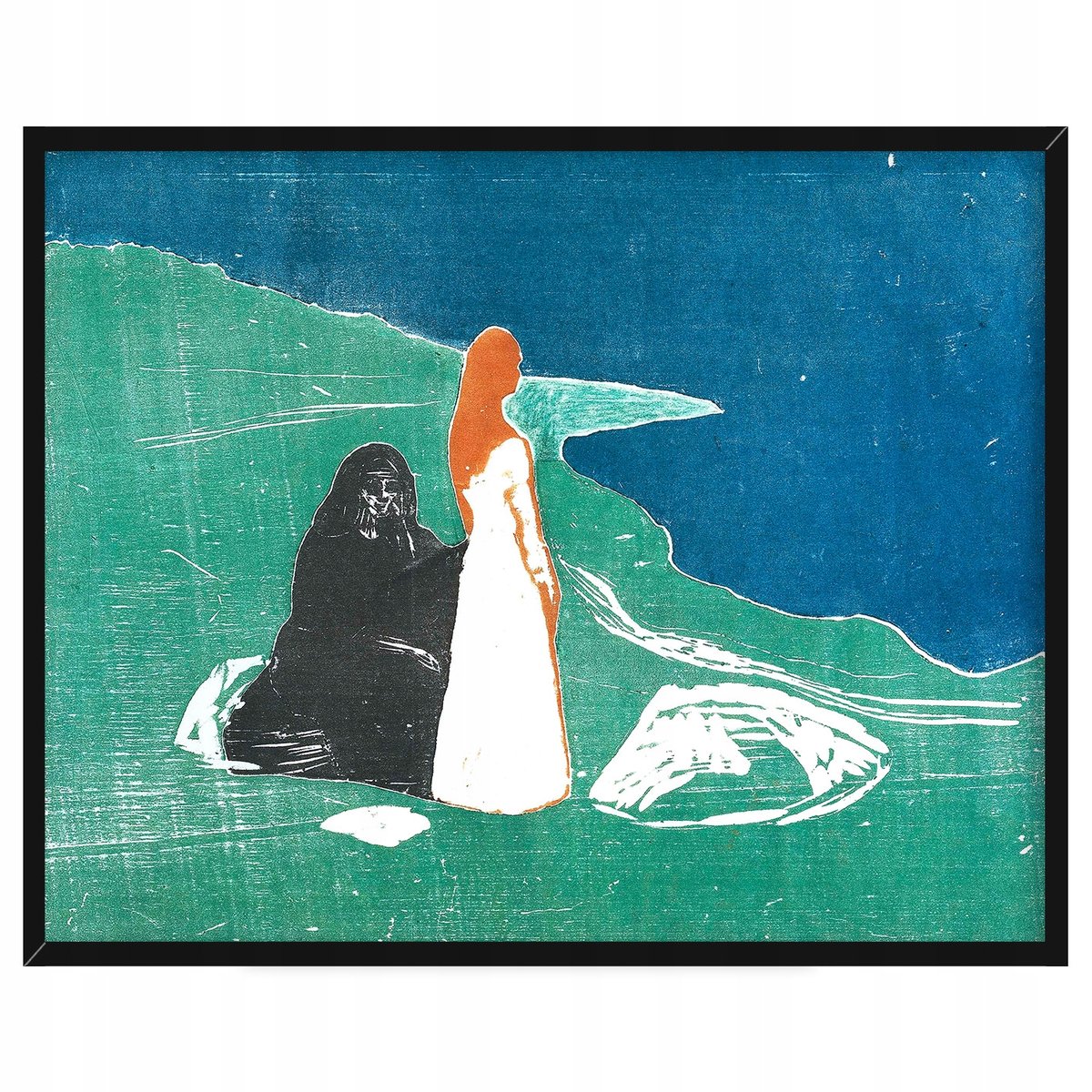 Edvard Munch Dwie kobiety na plaży 40x50 - ANTYKWARIAT "CZUŁA JEST NOC ...