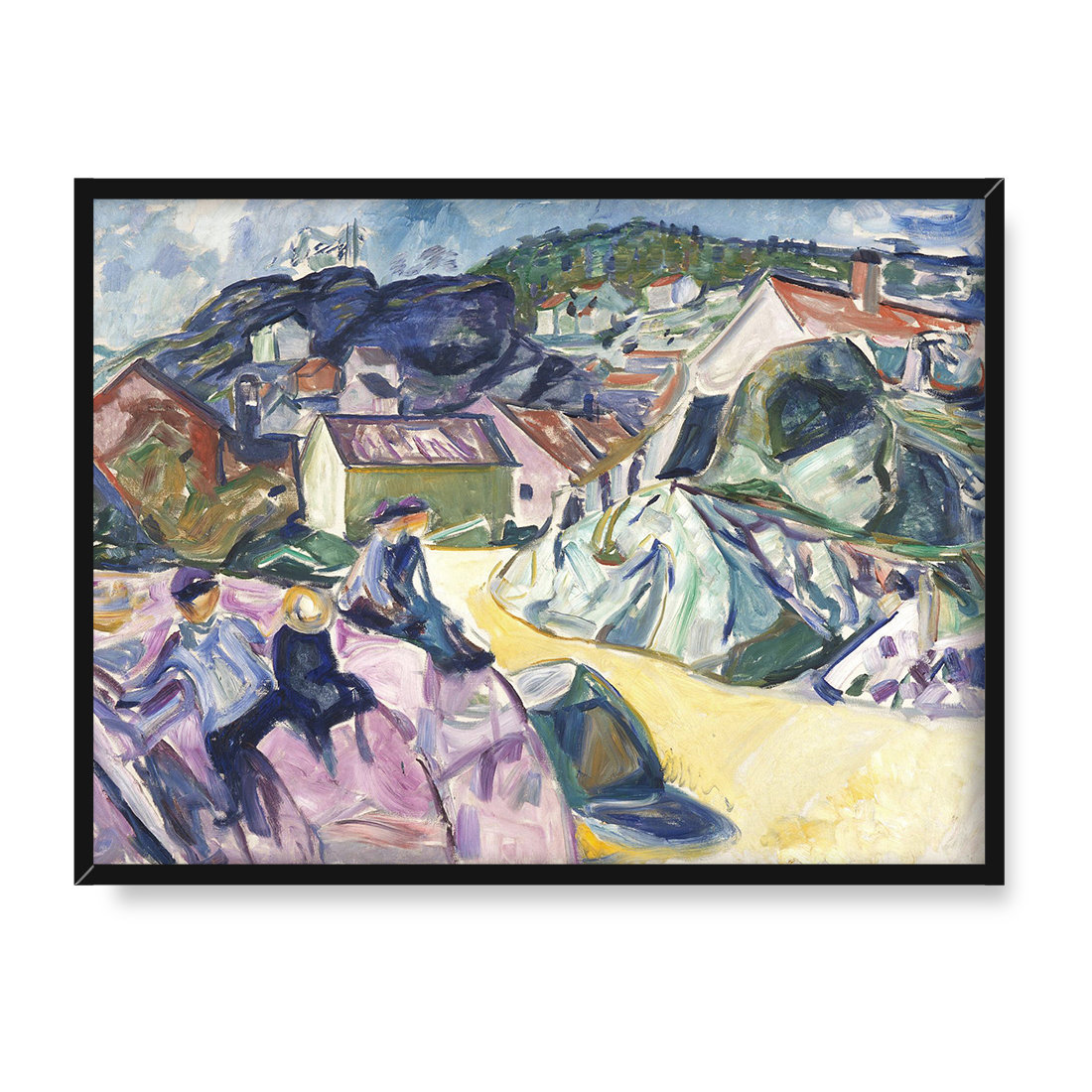 Edvard Munch Dzieci na urwisku 40×30 W RAMIE - ANTYKWARIAT "CZUŁA JEST ...