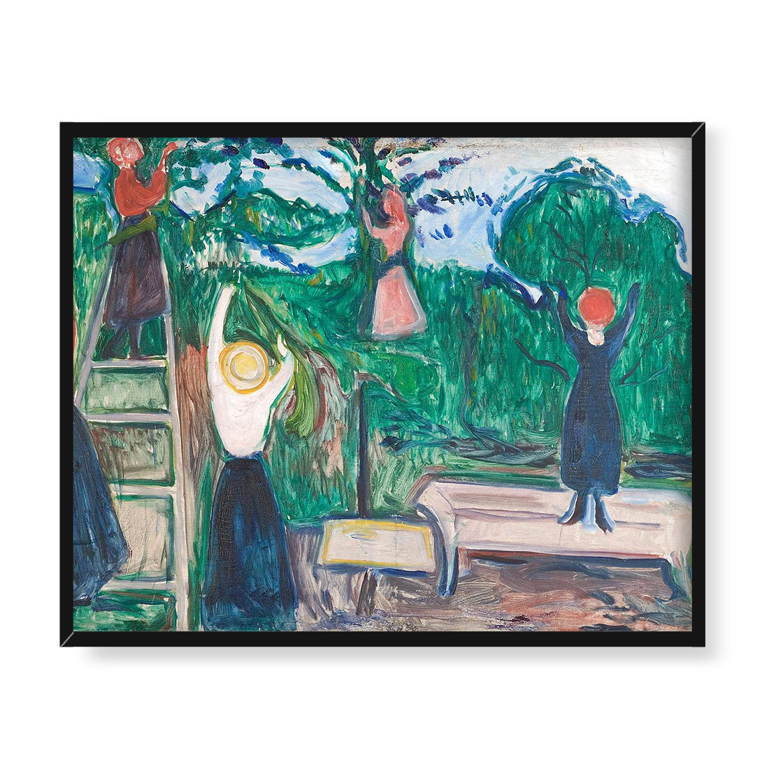 Edvard Munch Dziewczęta zbierające owoce 50×40 - ANTYKWARIAT "CZUŁA ...