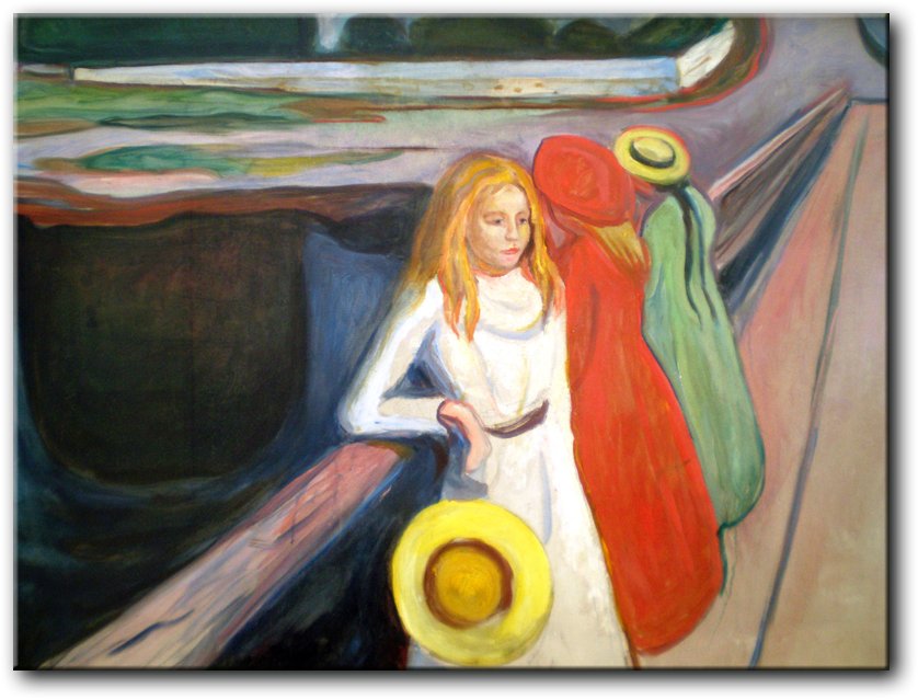 Edvard Munch, Dziewczyny na moście. - PR03293 - PRINTORAMA | Sklep ...