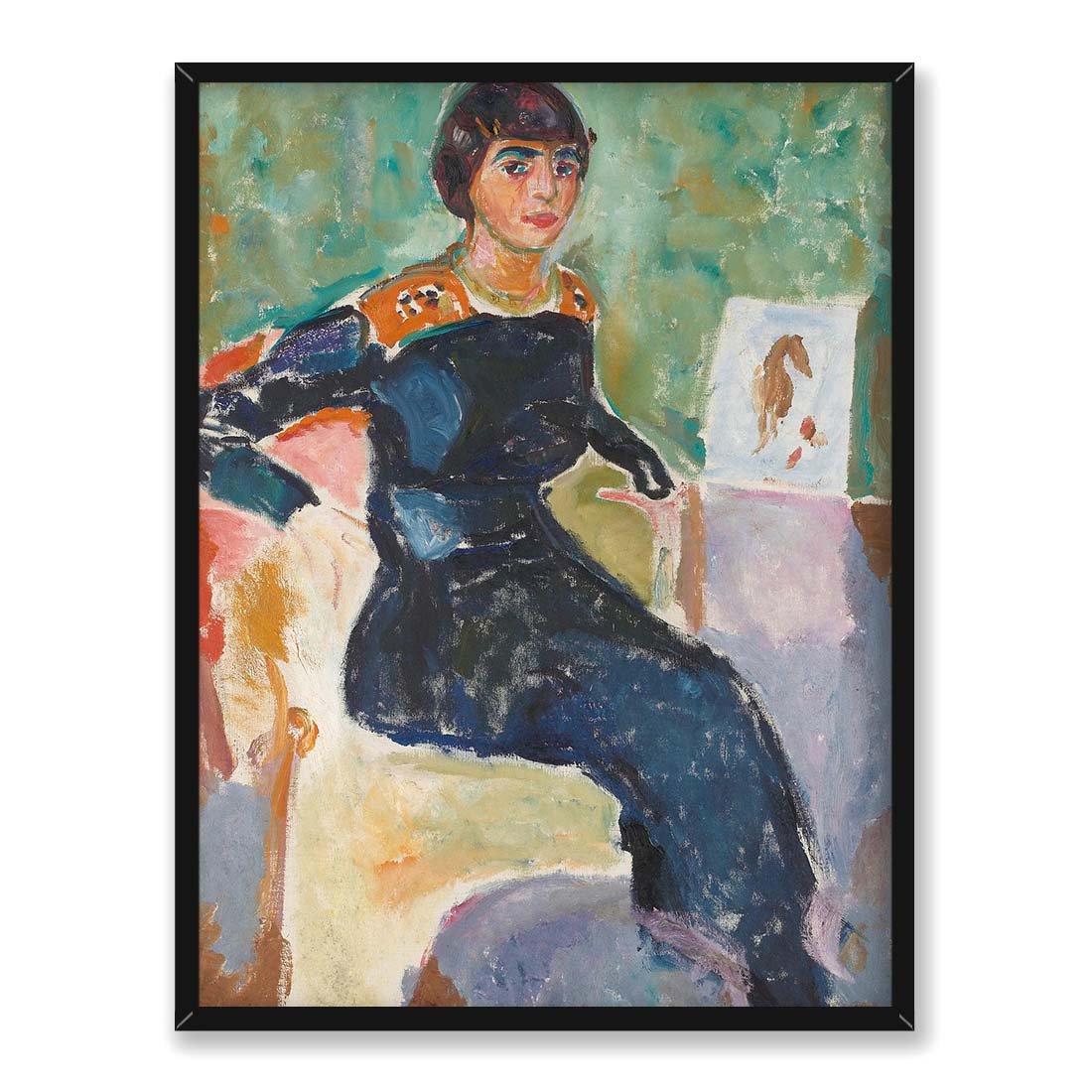 Edvard Munch Elsa Glaser 30×40 W RAMIE - ANTYKWARIAT "CZUŁA JEST NOC ...