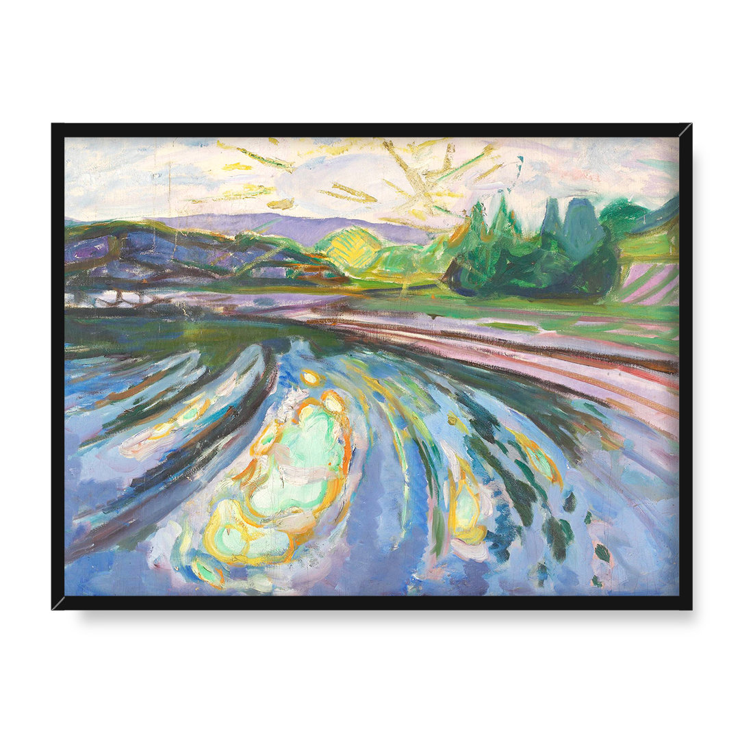 Edvard Munch Fale uderzające o brzeg 40×30 - ANTYKWARIAT "CZUŁA JEST ...