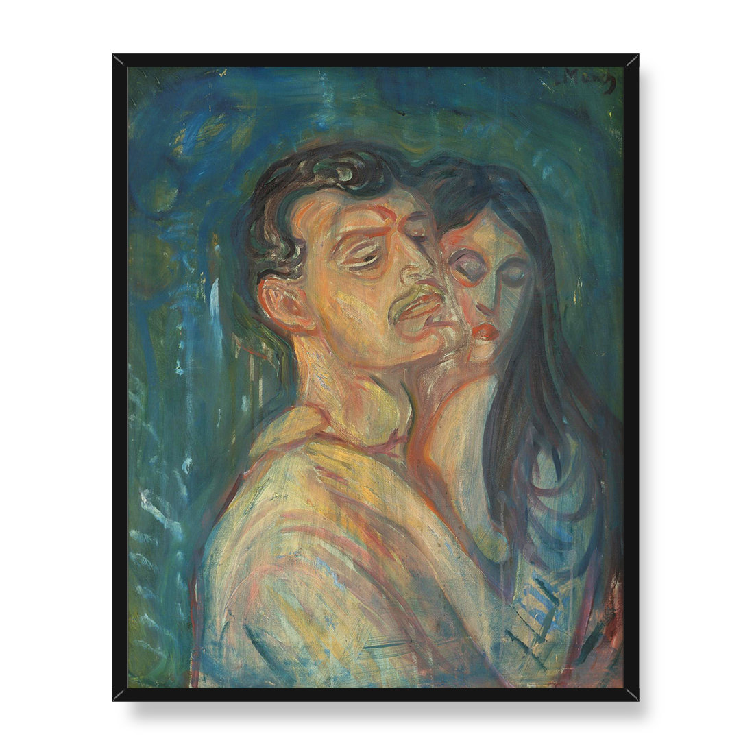 Edvard Munch Głowa przy głowie 40×50 - ANTYKWARIAT "CZUŁA JEST NOC ...