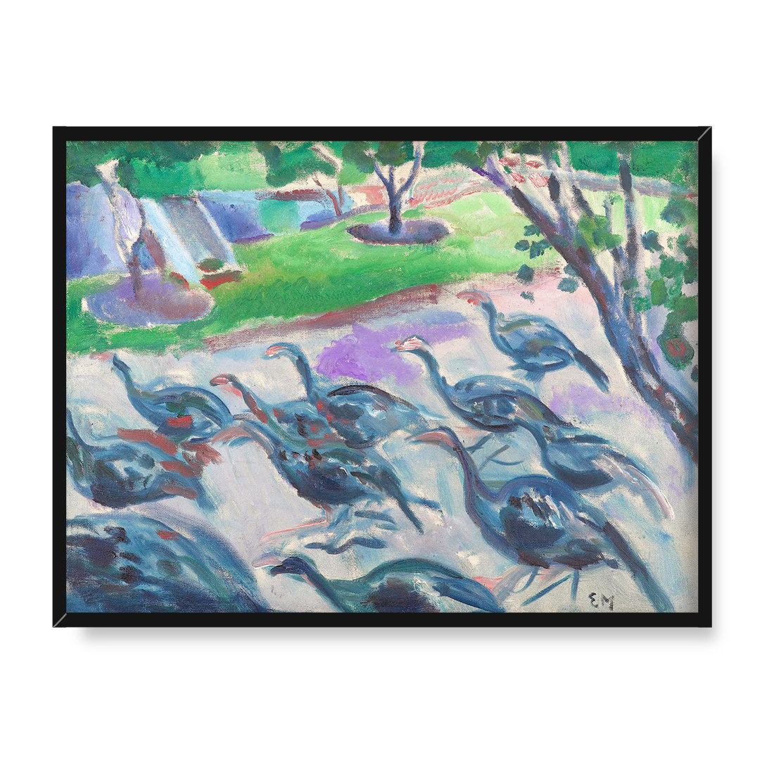 Edvard Munch Indyki 40×30 - ANTYKWARIAT "CZUŁA JEST NOC" JAKUB MLECZKO ...