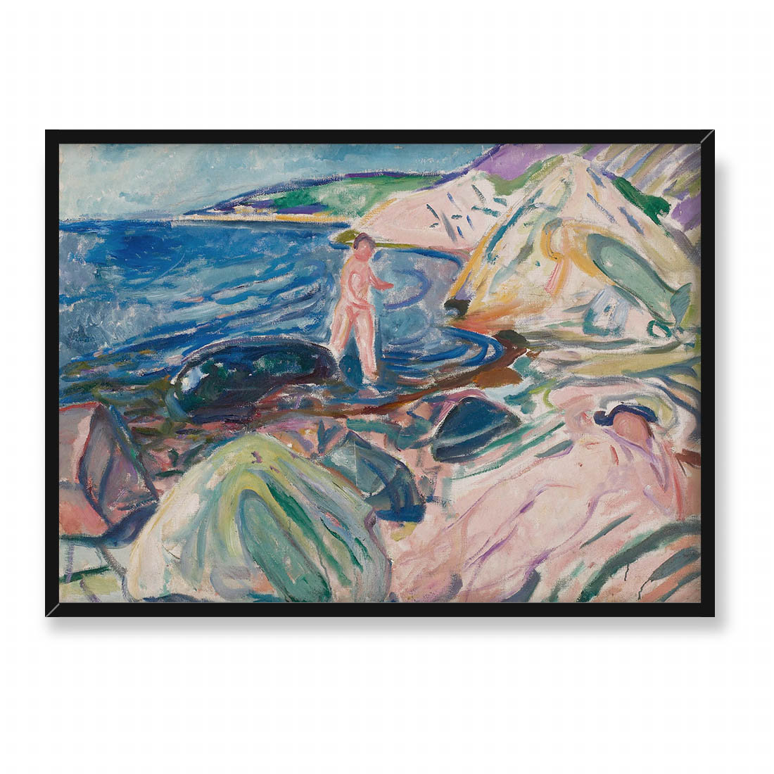 Edvard Munch Kąpiel słoneczna 2 70×50 - ANTYKWARIAT "CZUŁA JEST NOC ...