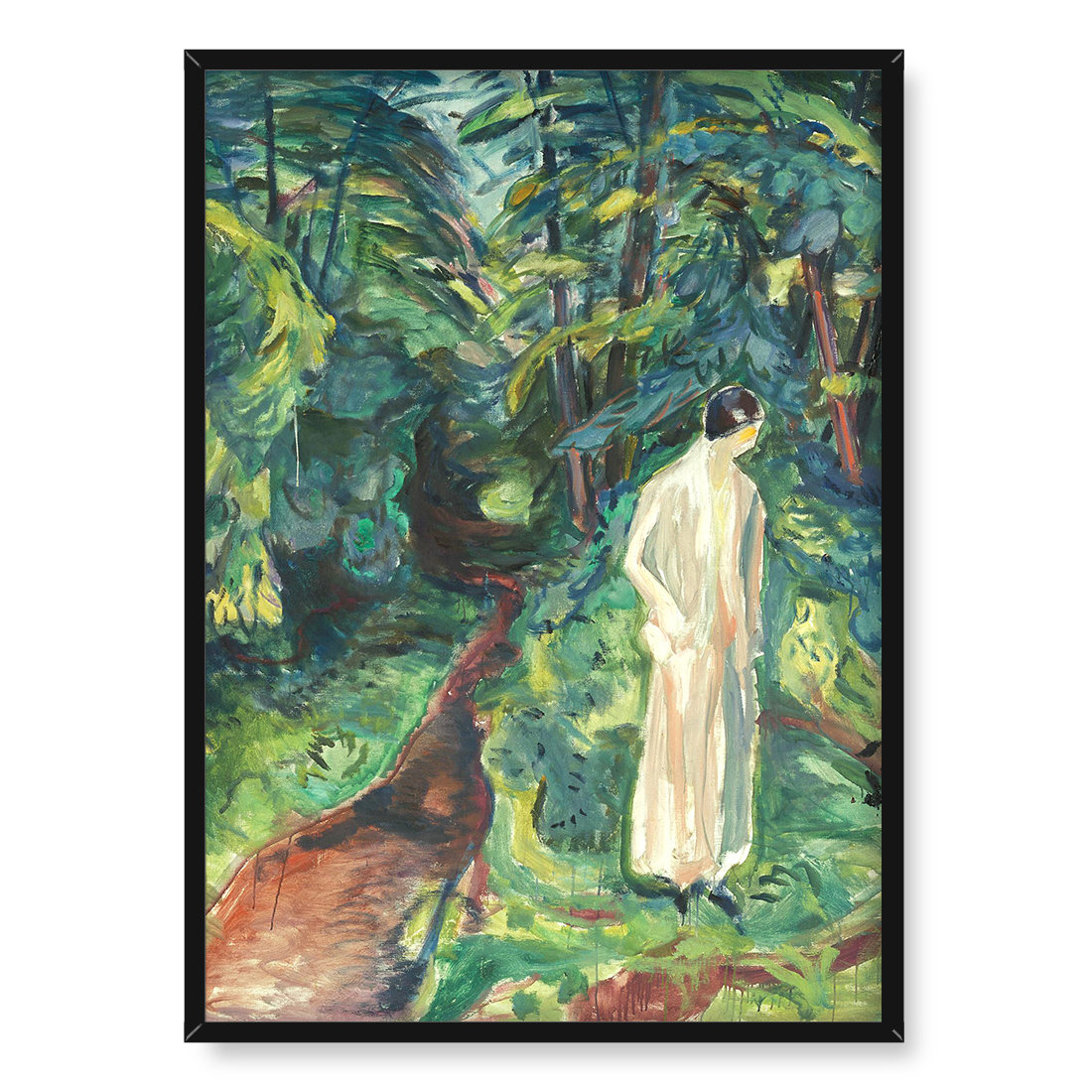 Edvard Munch Kobieta w ogrodzie 50×70 - ANTYKWARIAT "CZUŁA JEST NOC ...