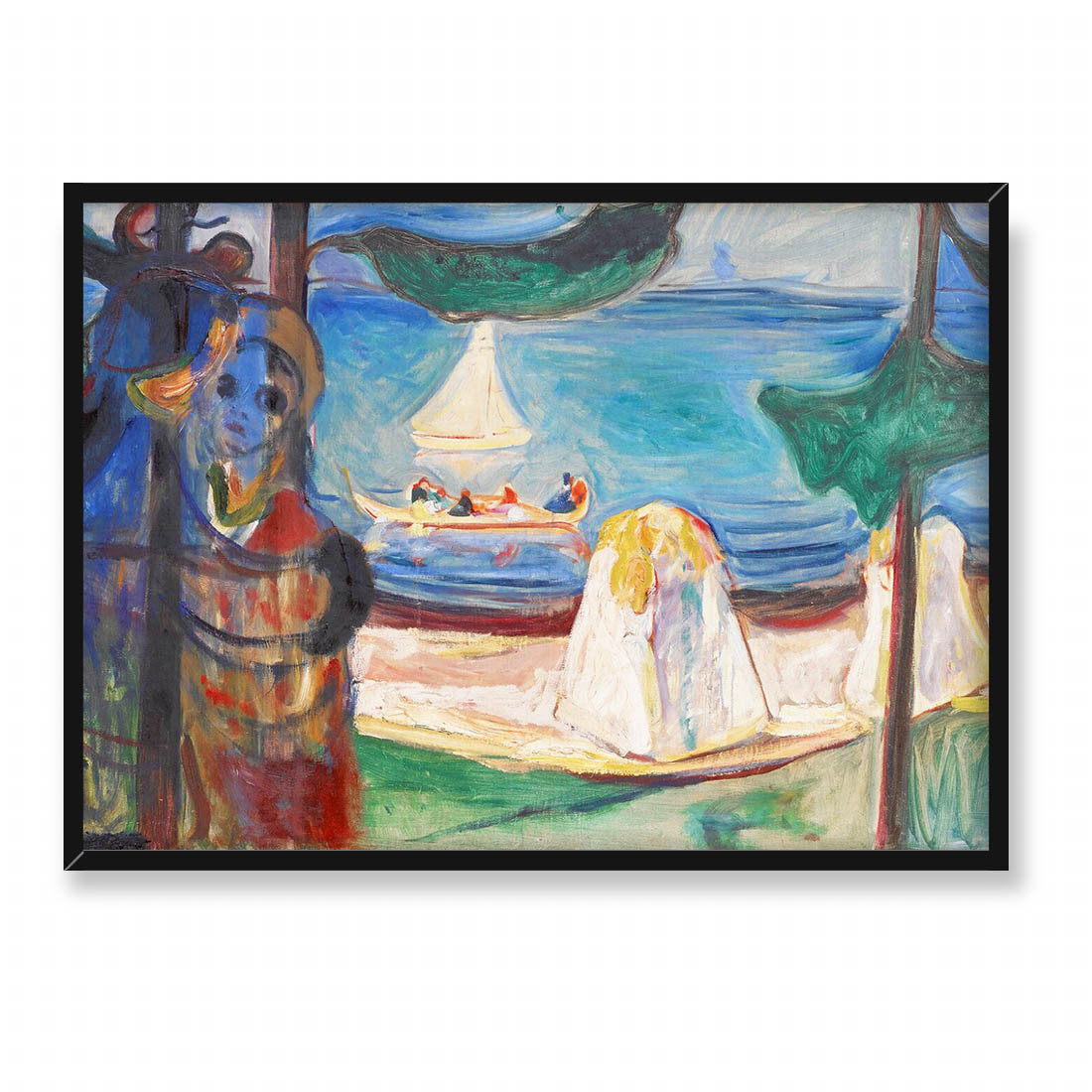 Edvard Munch Letni dzień albo uścisk na plaży 70×50 - ANTYKWARIAT ...