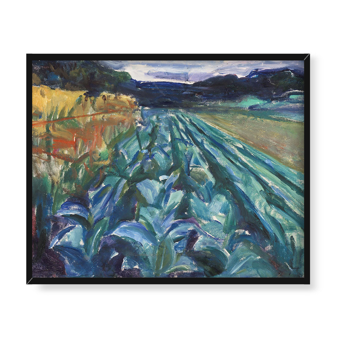 Edvard Munch Pole kapusty 50×40 W RAMIE - ANTYKWARIAT "CZUŁA JEST NOC ...