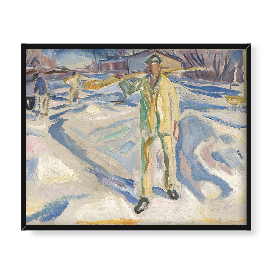 Edvard Munch Robotnicy budowlani w śniegu 50×40 - ANTYKWARIAT "CZUŁA ...