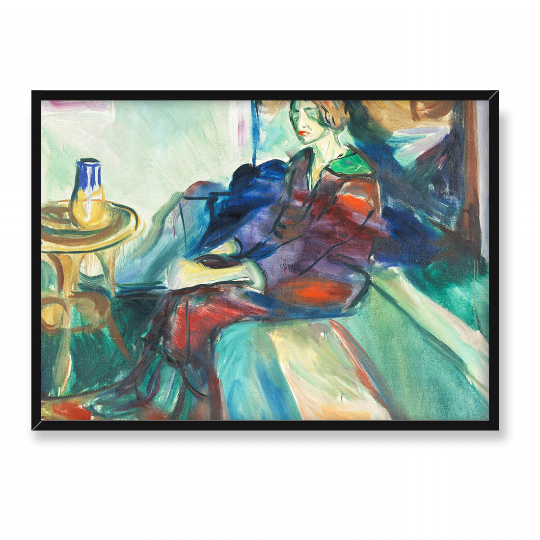 Edvard Munch Siedząca modelka na kanapie 70×50 - ANTYKWARIAT "CZUŁA ...