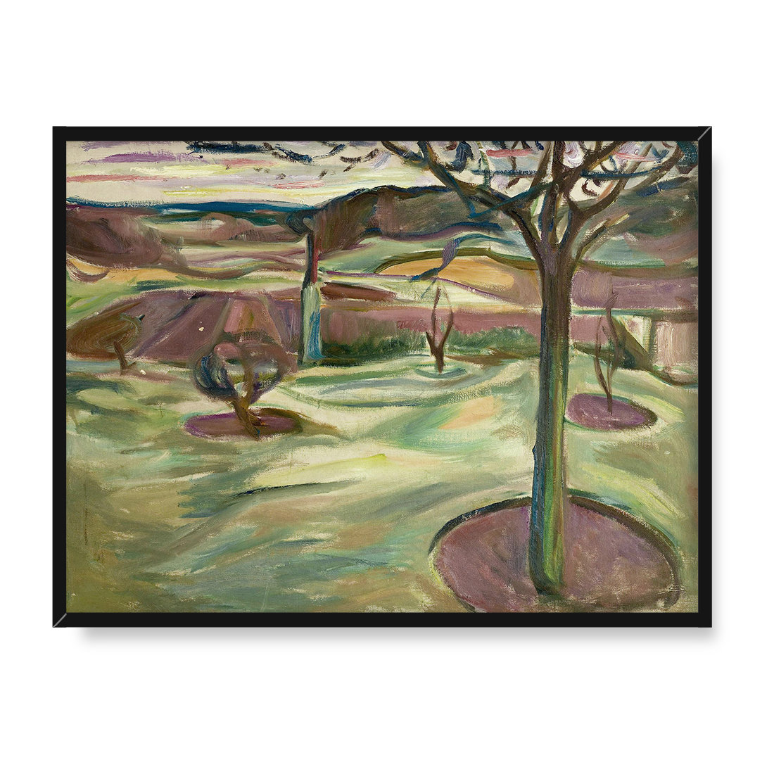 Edvard Munch Wczesna wiosna 40×30 W RAMIE - ANTYKWARIAT "CZUŁA JEST NOC ...