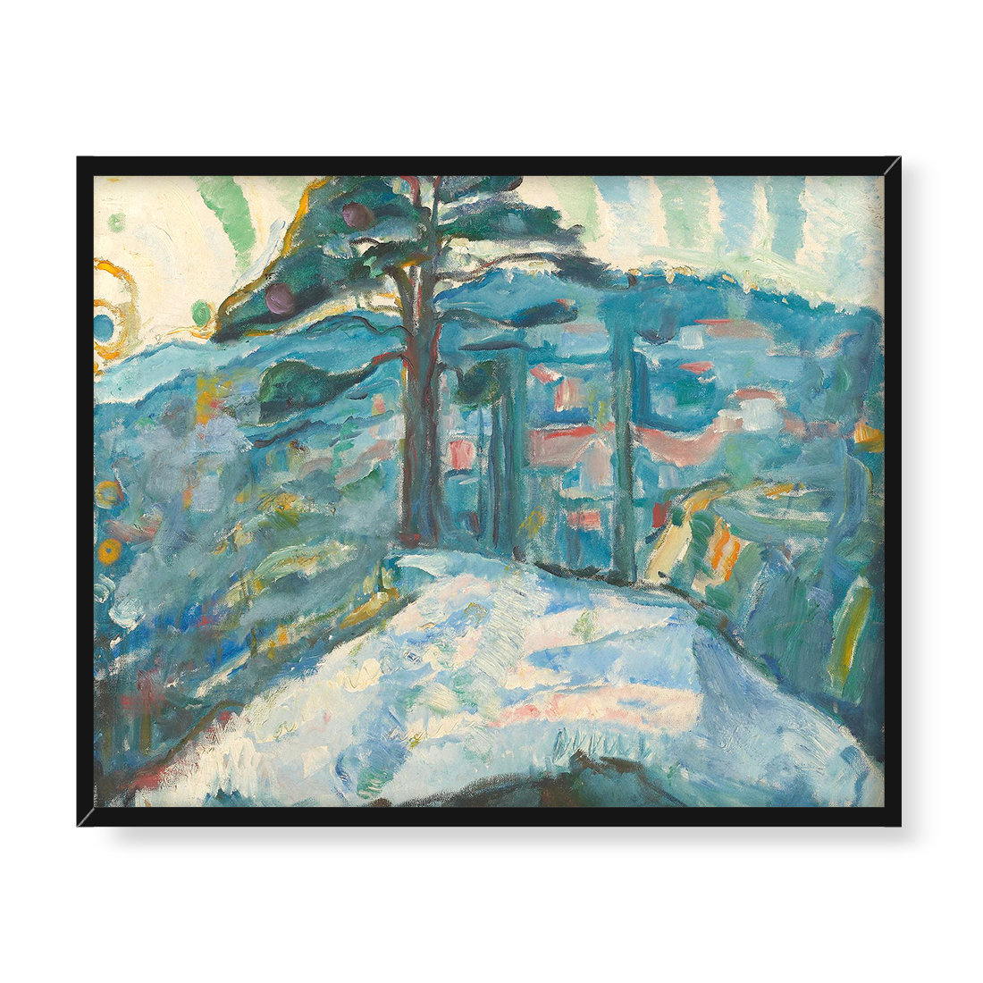 Edvard Munch Zima w Kragero 2 50×40 W RAMIE - ANTYKWARIAT "CZUŁA JEST ...