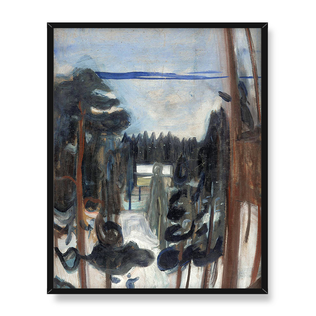 Edvard Munch Zimowa noc 2 40×50 W RAMIE - ANTYKWARIAT "CZUŁA JEST NOC ...