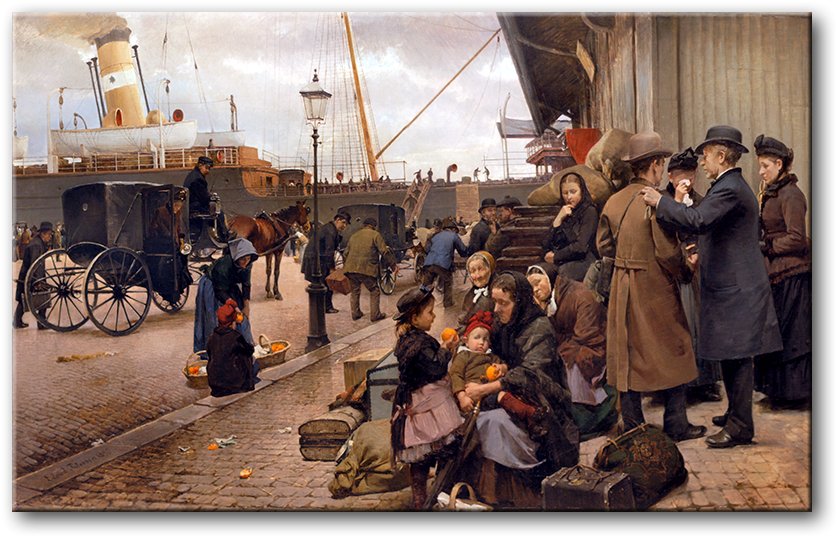 Edvard Petersen, Emigranci w Larsens Plads - PR05210 - PRINTORAMA ...