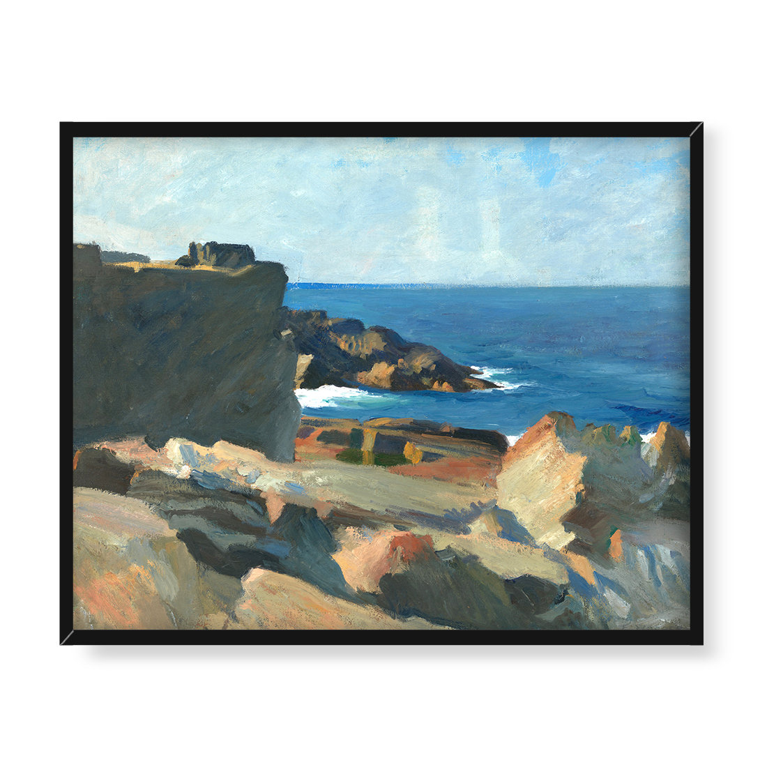 Edward Hopper Kwadratowa skała Ogunquit 50×40 - ANTYKWARIAT "CZUŁA JEST ...