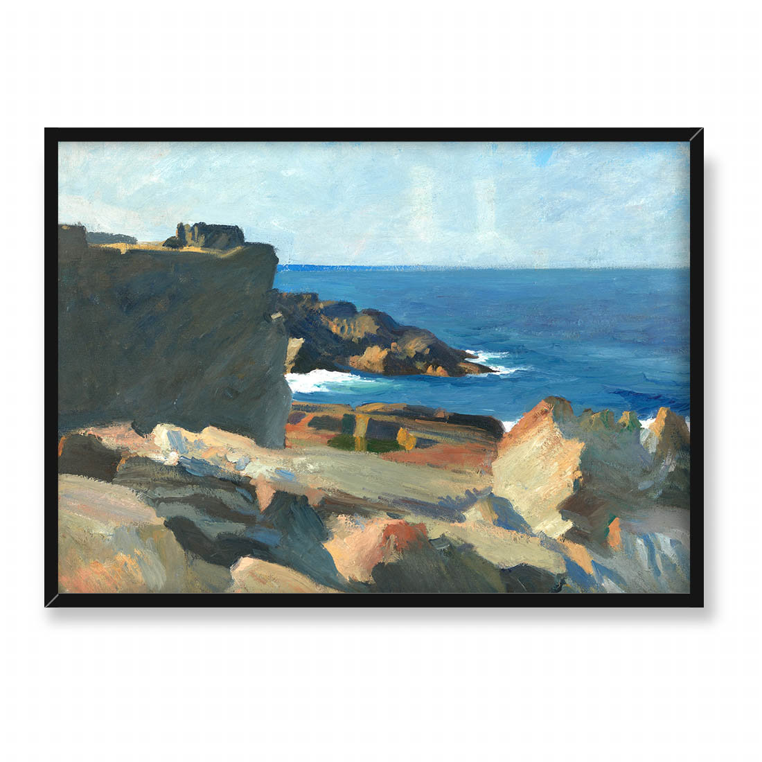 Edward Hopper Kwadratowa skała Ogunquit 70×50 - ANTYKWARIAT "CZUŁA JEST ...