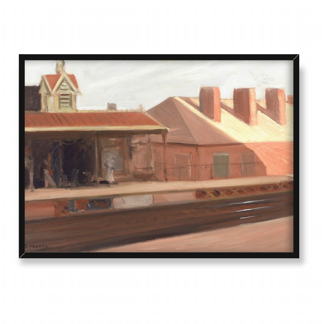 Edward Hopper The El Station 70×50 - ANTYKWARIAT "CZUŁA JEST NOC" JAKUB ...