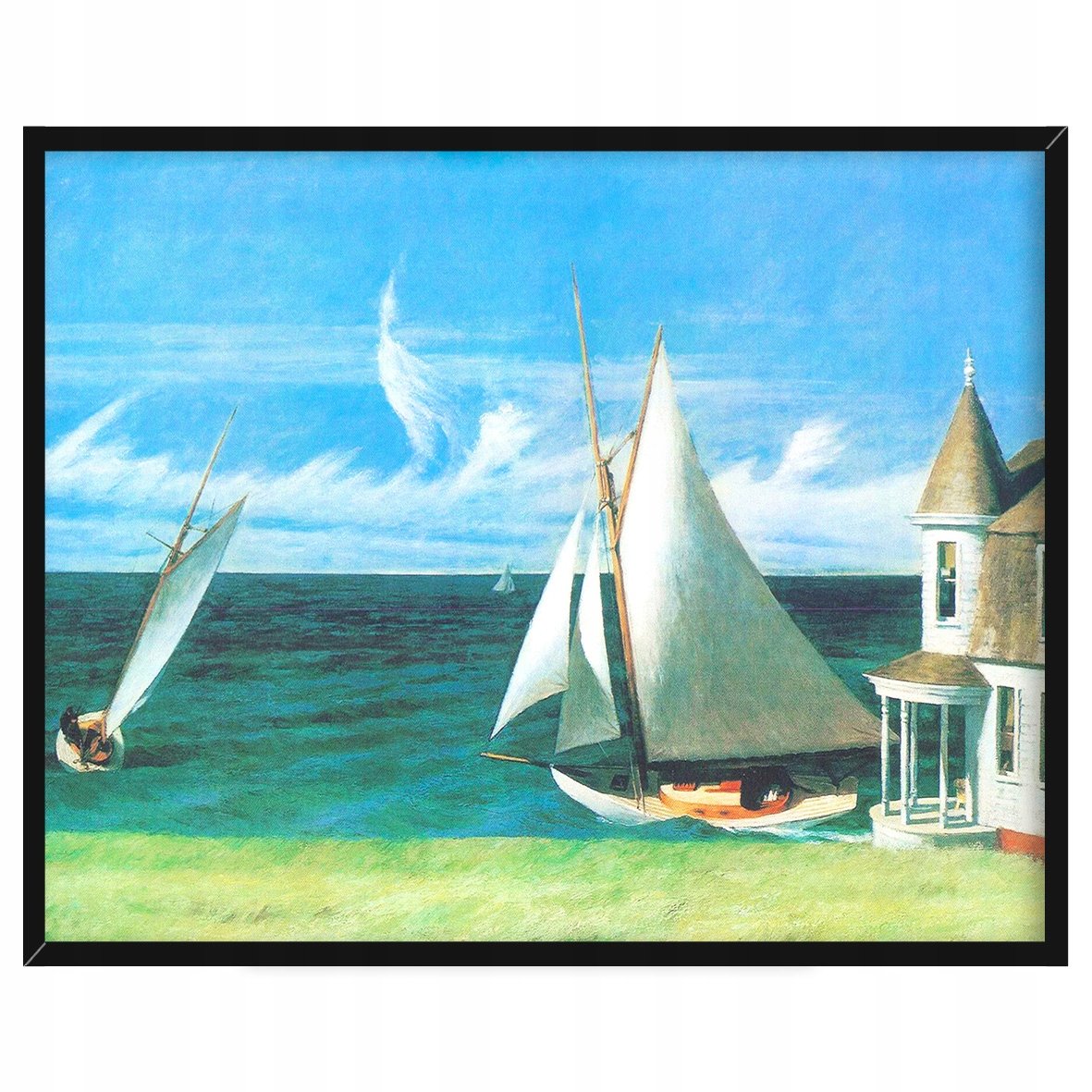 Edward Hopper The Lee Shore OBRAZ 40x50 - ANTYKWARIAT "CZUŁA JEST NOC ...