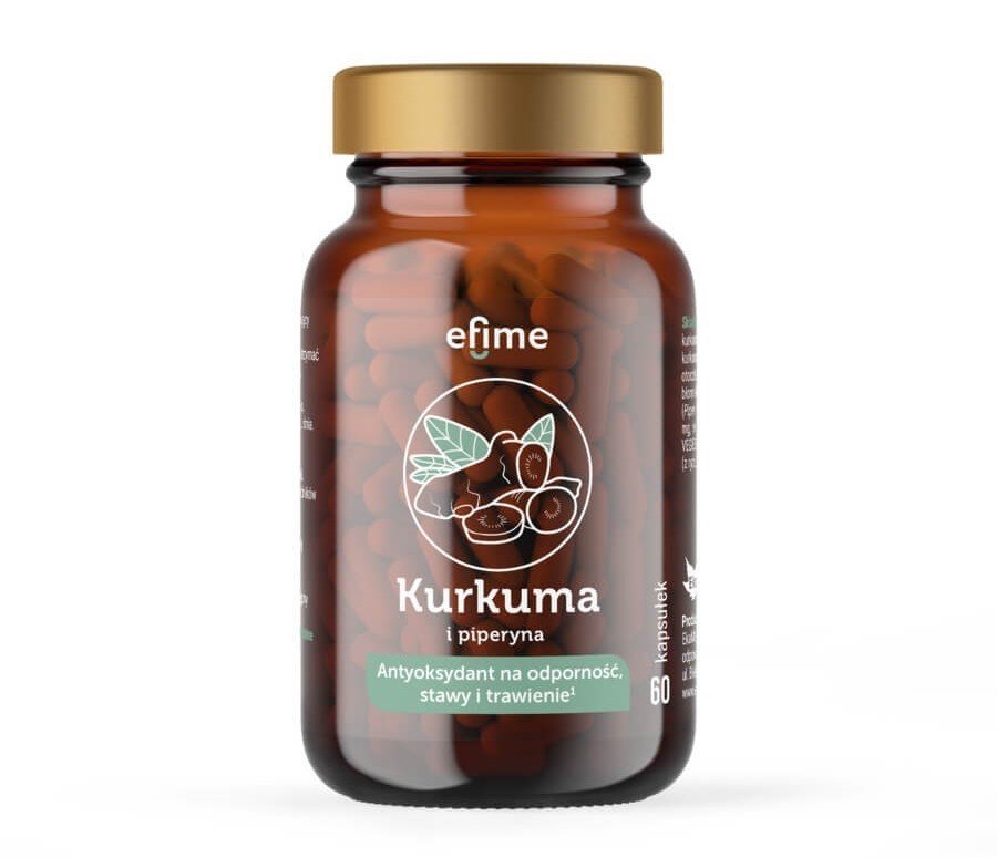 efime, Kurkuma i Piperyna, 60 kaps. | Sklep EMPIK.COM
