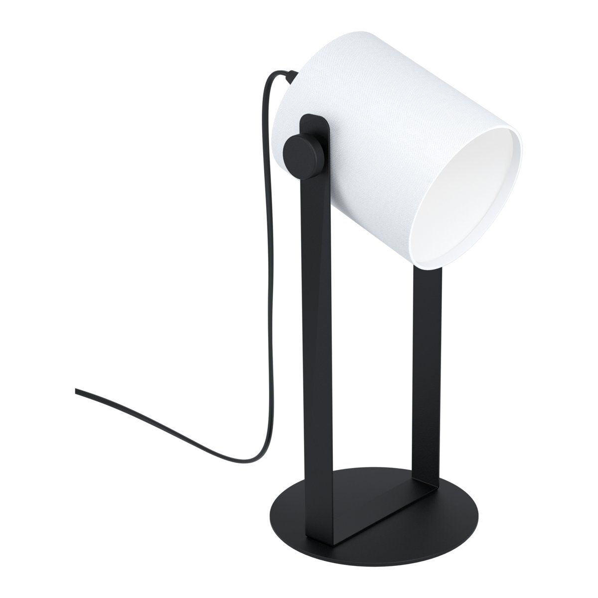 EGLO Lampa stołowa HORNWOOD 1 E27 - czarny/biały - Eglo | Sklep EMPIK.COM