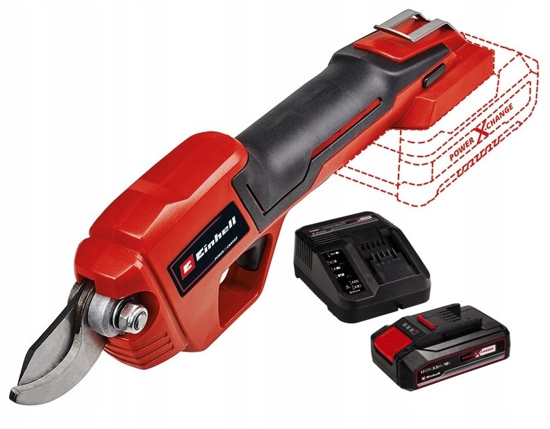 EINHELL NOŻYCE DO GAŁĘZI sekator GE-LS 18LI 3408300 ZESTAW AKUMULATOR 2 ...