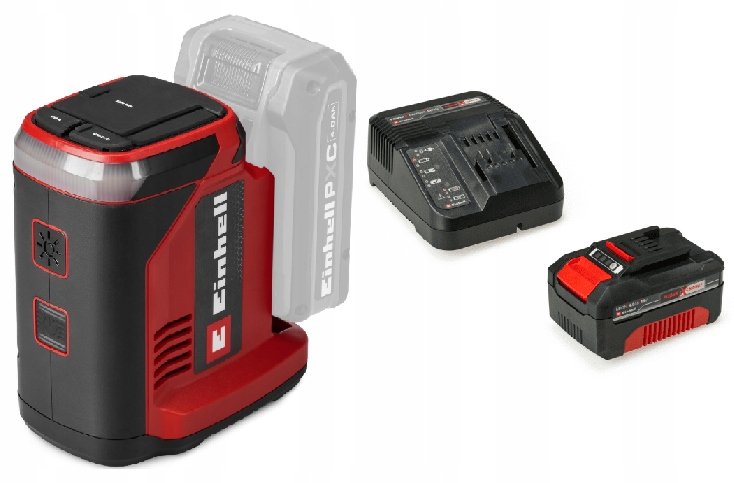 EINHELL PRZETWORNICA DC/AC TC-ES 18/150/1 1091320 ZESTAW AKUMULATOR 4 ...