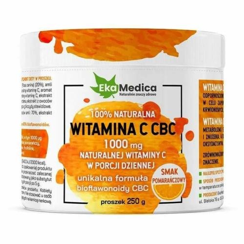 Ekamedica Witamina C Cbc Z Sokiem Z Pomarańczy, 250G | Sklep EMPIK.COM