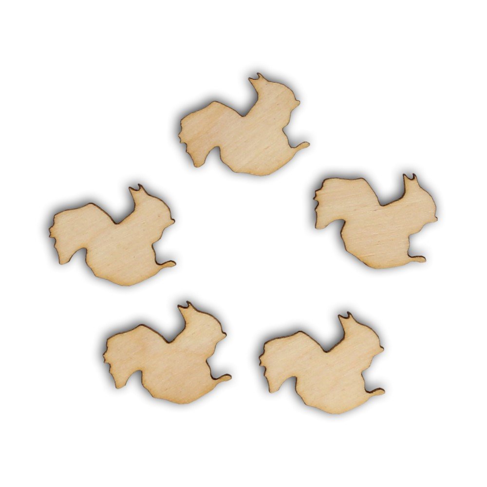 EKO-DECO, drewniana wiewiórka, 5 sztuk - EKO-DECO | Sklep EMPIK.COM