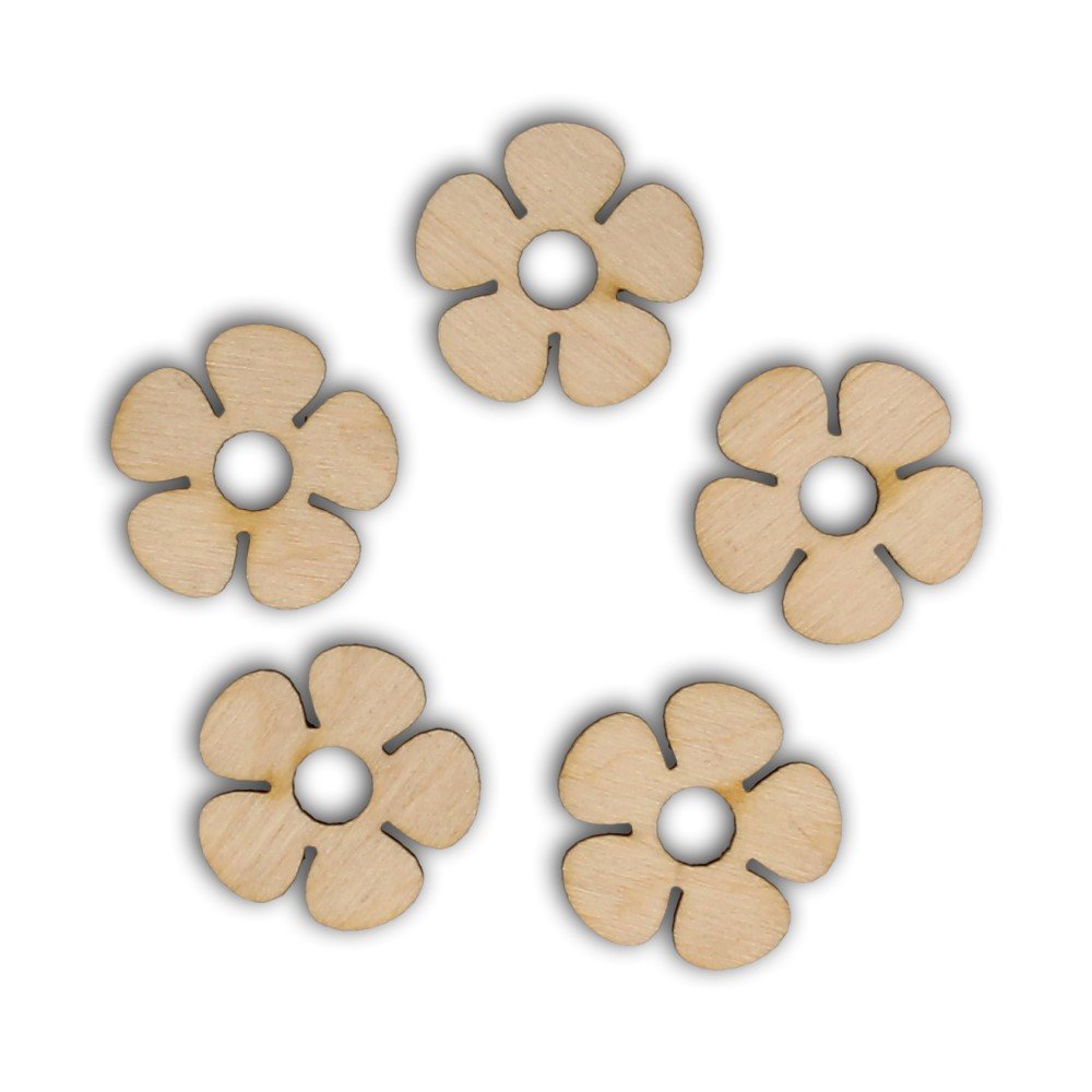 EKO-DECO, drewniany kwiatek, 5 sztuk - EKO-DECO | Sklep EMPIK.COM