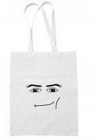 Eko Torba Bawełniana na ramię Zakupy Shopper Man Face Roblox Mina Mem ...