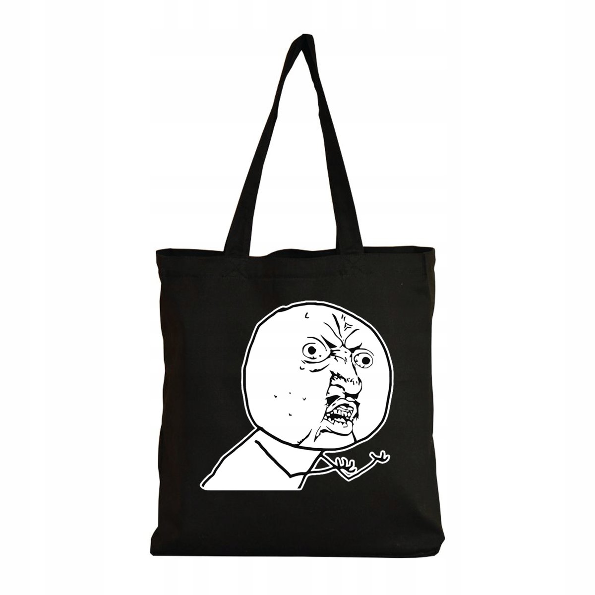 Eko Torba Bawełniana na ramię Zakupy Shopper Torebka Mem Twitch Twarz ...