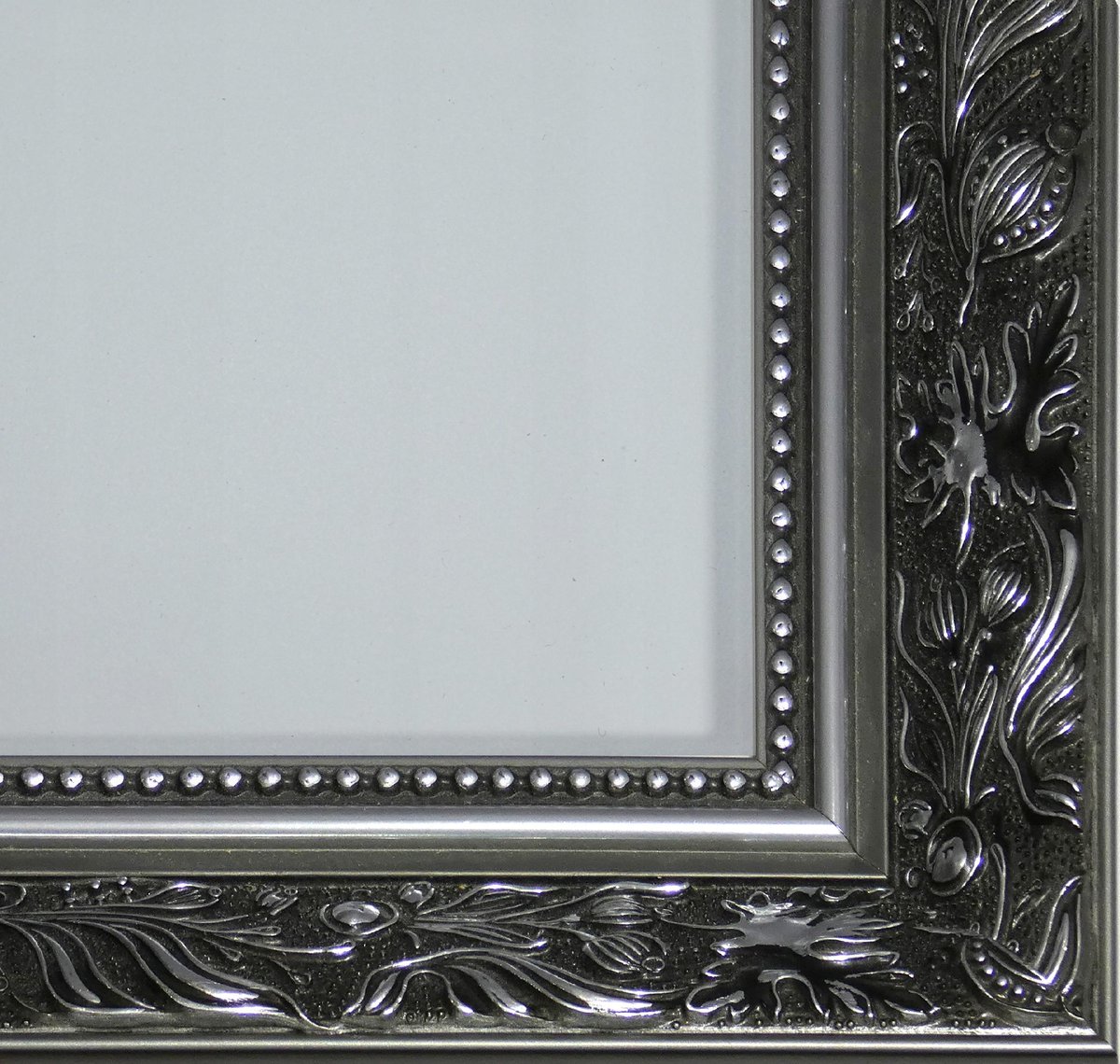 Ekskluzywne lustro stylowa srebrna rama 60x50 s10 - fabryka luster | Sklep EMPIK.COM