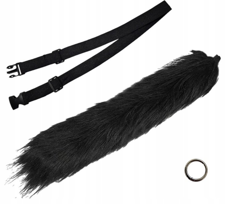 EKSKLUZYWNY DŁUGOWŁOSY GRUBY OGON KOTA KOTKA 60 CM COSPLAY ANIME - DKM ...