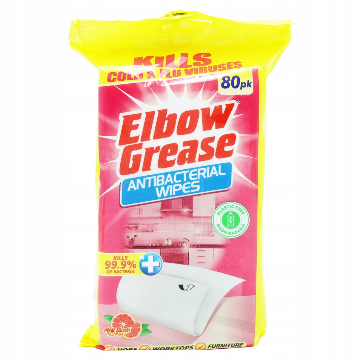 Elbow Grease Pink Blush Chusteczki Czyszczące nawilżane 80szt - Inna ...