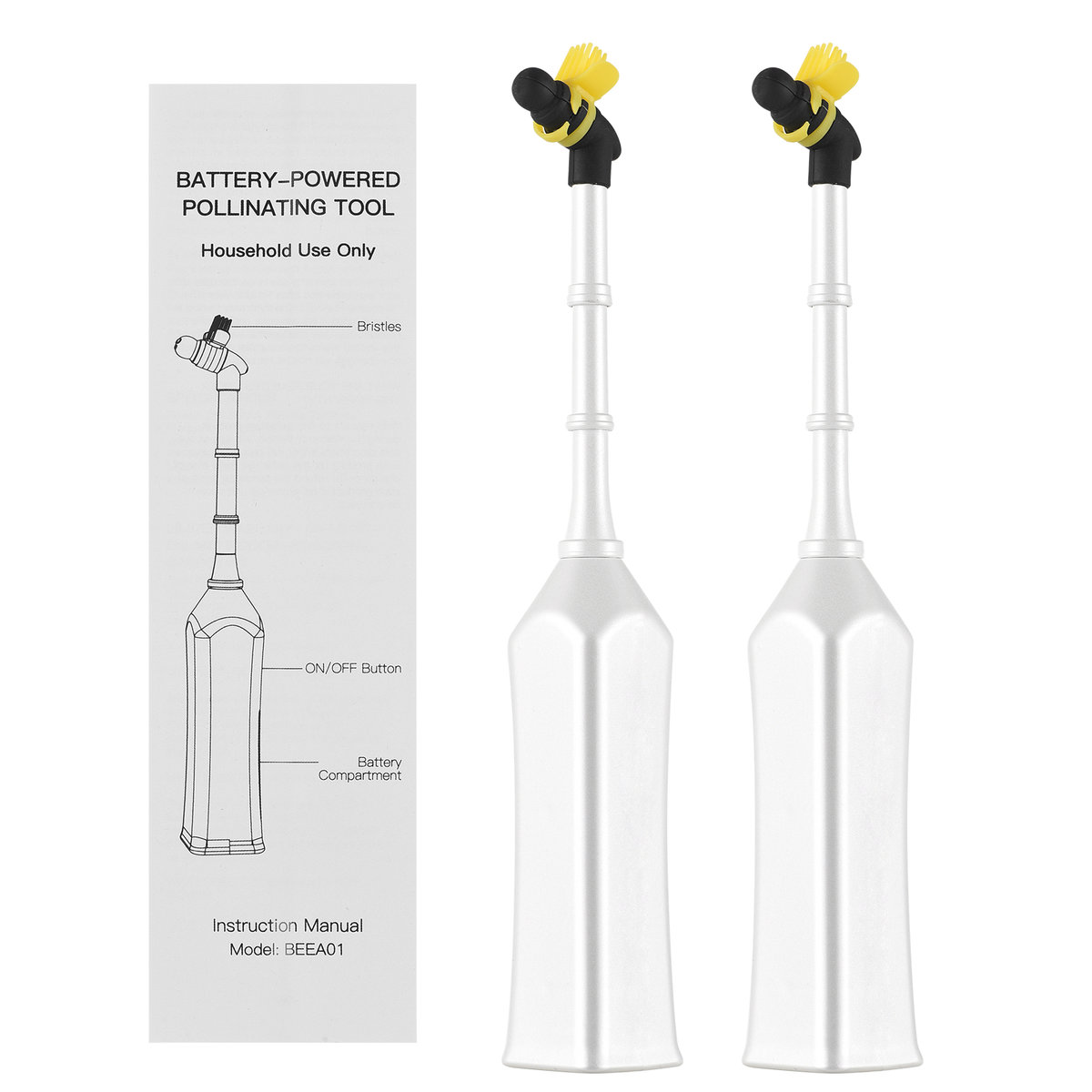 Electric Bee Vegetable Pollinator: Battery-Operated Handheld ...
