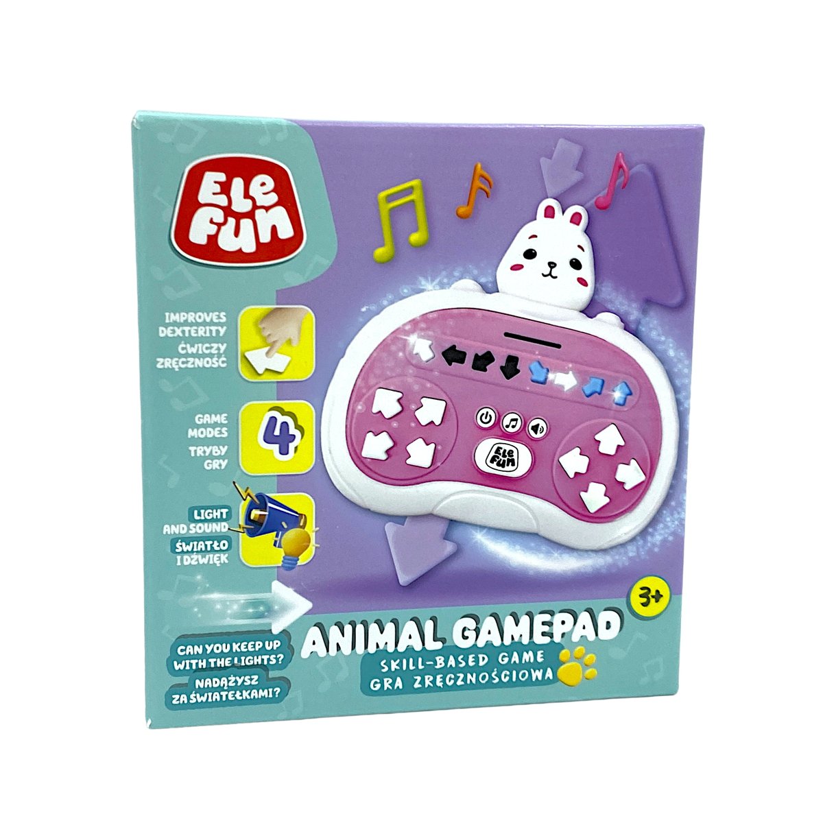 Elefun Animal Gamepad Gra zręcznościowa różowa KOTEK - Elefun | Sklep ...