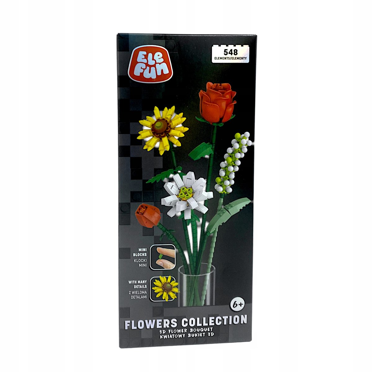 Elefun Flowers Collection Kwiatowy bukiet 3D 548el. - Inna marka ...