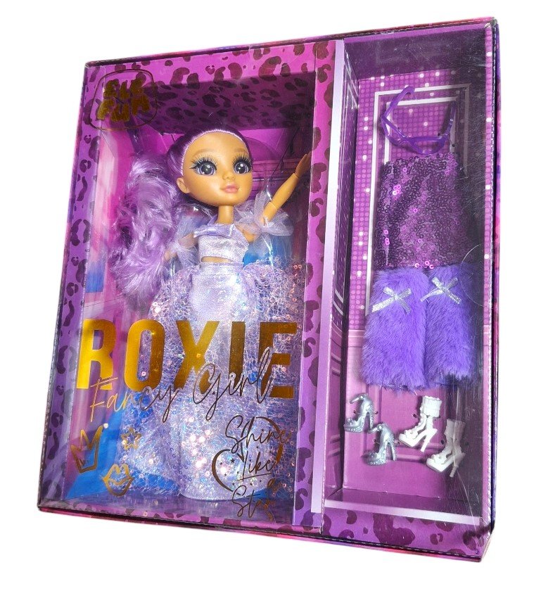 ELEFUN Lalka ROXIE Fancy Girl Shine like a Star + akcesoria fiolet ...