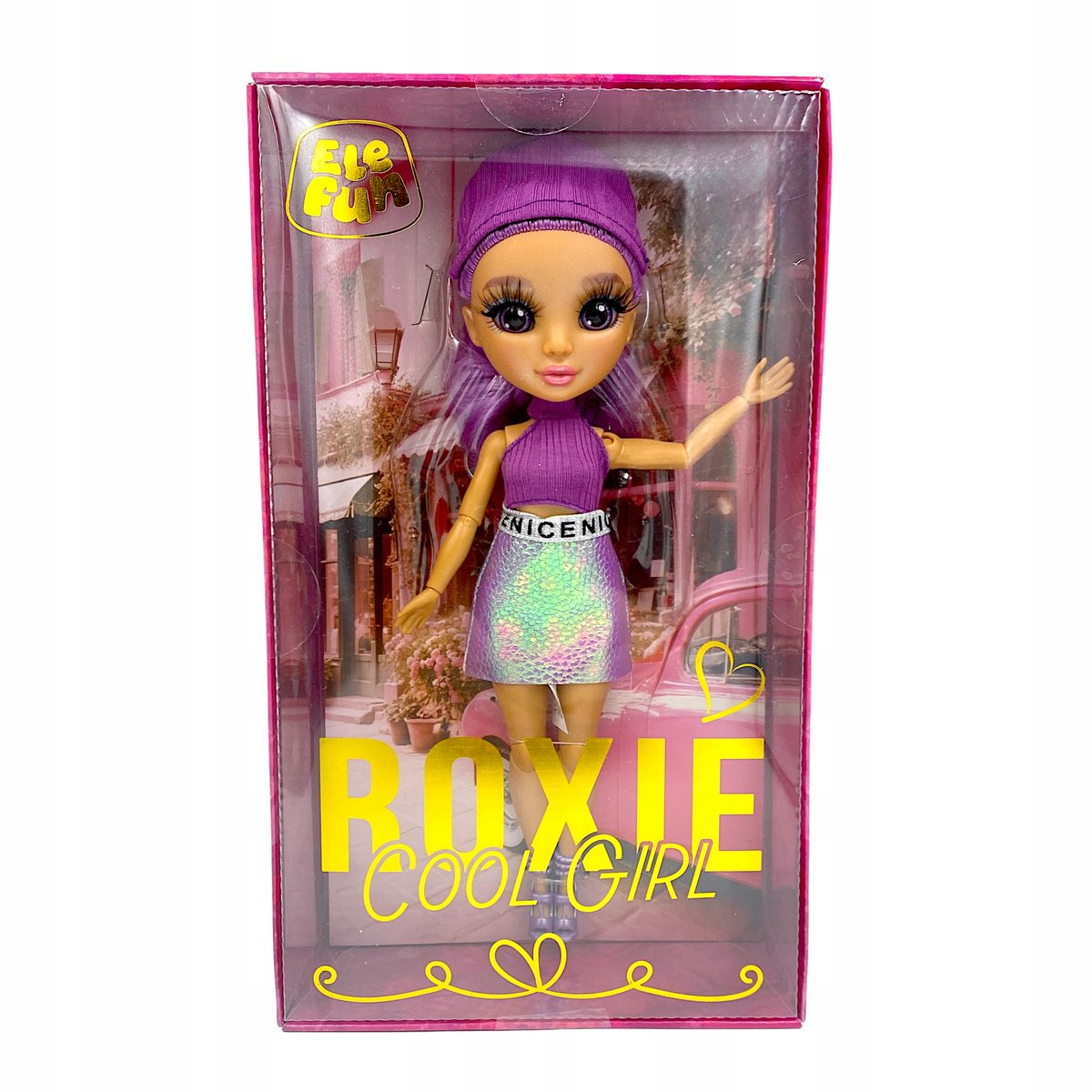 Elefun Roxie Cool Girl Lalka fioletowe włosy ”2” - Elefun | Sklep EMPIK.COM