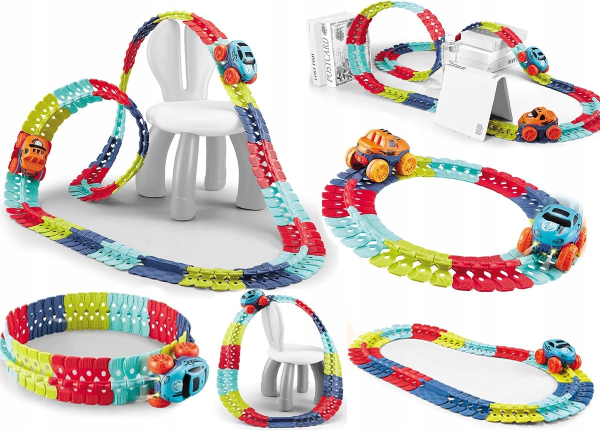 Elefun Tor wyścigowy elastyczny świecący 185 elementów - Elefun | Sklep EMPIK.COM