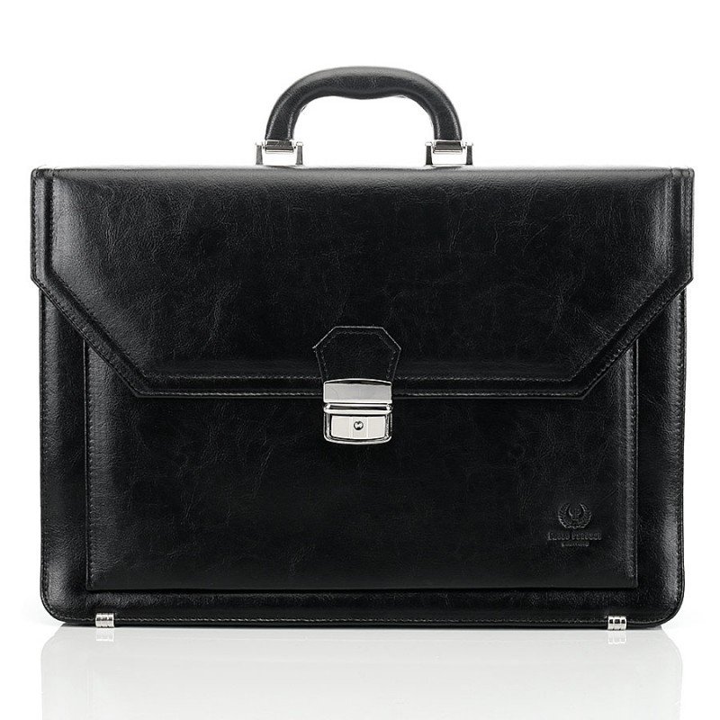 ELEGANCKA DUŻA TECZKA MĘSKA PAOLO PERUZZI VINCI NA LAPTOPA CZARNA 161BY ...