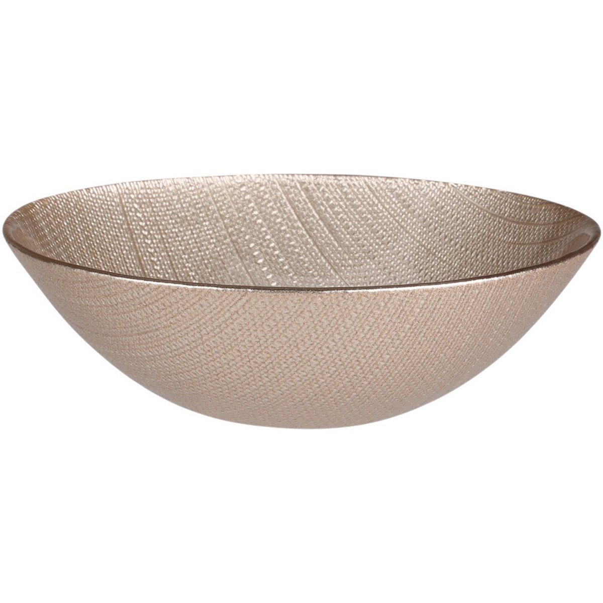 Elegancka misa szklana 15 cm w szampańskim złocie - Siaki Collection ...