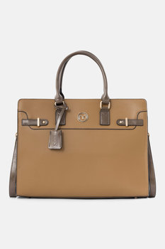 Elegancka shopperka Nobo na laptopa, khaki - | Moda Sklep EMPIK.COM
